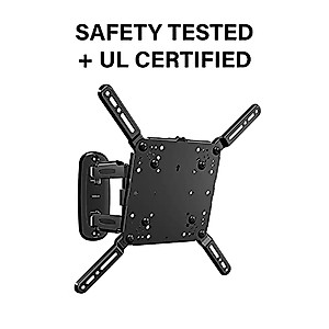 Made for Amazon Universal Full-Motion TV Wall Mount for TVs up to 55" and Compatible with Amazon Fire TVs
