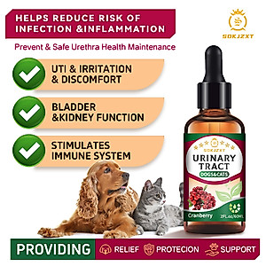 SDKJZXT Dog UTI Treatment - Effective Cat UTI Remedy and Cat UTI Medicine - Fast-Acting Relief for Pet Urinary Tract Infections - Safe and Gentle Formula for Dogs and Cats