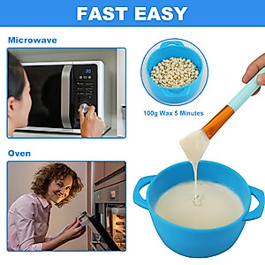 3 in 1 Wax Pot Reusable Bowl, Non-Stick Replacement Pot Removable Hair Removal Warmers Waxing, Applicable directly in the microwave oven and oven, heated