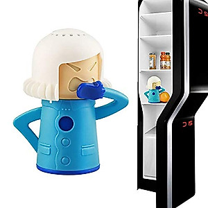 Chilly Cold Mama Fridge Cleaner Baking Soda Freezer Odor Absorber & Freshener Holder, Cool Mama Refrigerator Deodorizer Freezer Odor Household Kitchen Tools, Blue