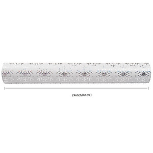 RUSPEPA Christmas Wrapping Paper, Jumbo Roll Wrapping Paper - White Shiney Snowflake Design for Holiday Gift Wrap - 24 Inches x 100 Feet