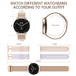 Smart Watch for Women (Make/Answer Call),1.32"HD Screen Smartwatch for Android and iOS Phones Compatible,Fitness Tracker with Heart Rate Sleep Monitor AI Voice digital Waterproof Watch for Women.