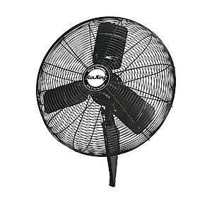 Air King 99539 24" Quiet Wall Mount Fan, Black