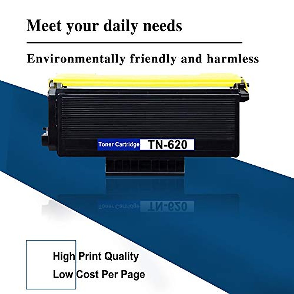 1 Pack TN-620 TN620 Black Toner Cartridge Replacement for Brother MFC-8370 8460N 8470DN 8480DN 8880DN 8660DN 8670DN 8860DN 8870DW 8680DN 8690DN 8890DW DCP-8060 8065DN 8080DN 8085DN Printer.