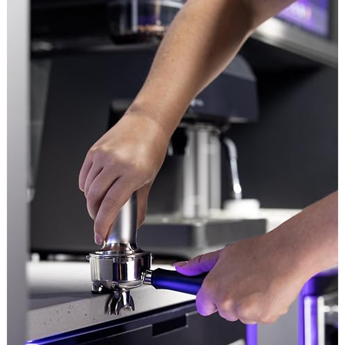 GE Profile Semi Automatic Espresso Machine + Steam Frother | Italian-Made 15 Bar Pump for Balanced Extraction | 15 Adjustable Grind Size Levels | WiFi Connected for Drink Customization | Black