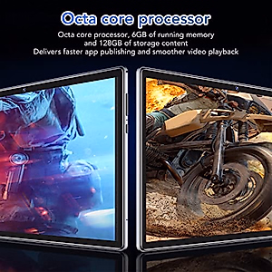 Jaerb HD Tablet, 100-240V 10.1in Tablet 8MP Front 20MP Rear for Android8.1 for Drawing (US Plug)