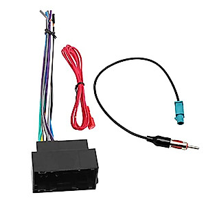 RED WOLF Car Stereo Wiring Harness Antenna Adapter Plug Compatible with Dodge Ram 2013-2020, Jeep 2014-2020, Chrysler 2015-2020 Aftermarket Stereo Nav Cable Connector No Factory Premium Amp