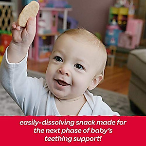 Happy Baby Organics Organic Teether Crackers Gluten Free Strawberry & Beet with Amaranth, 0.14 Oz,12 Count (Pack of 6)