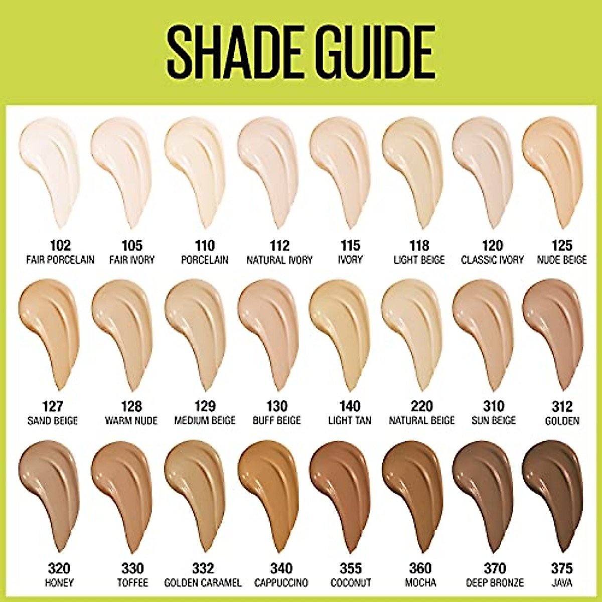 Maybelline Super Stay Full Coverage Liquid Foundation Active Wear Makeup, Up to 30Hr Wear, Transfer, Sweat & Water Resistant, Matte Finish, Light Beige, 1 Count