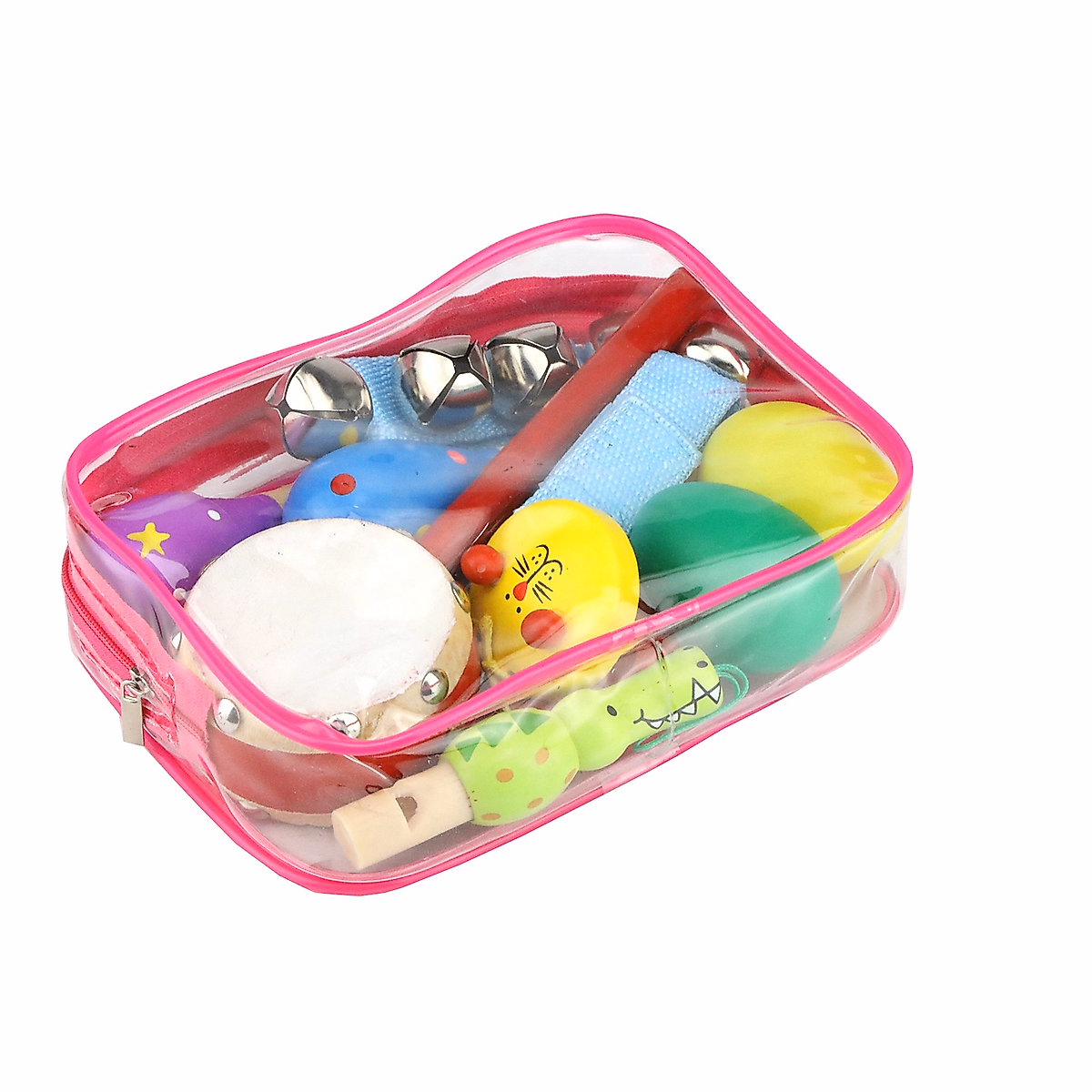 Toddler Musical Instruments, 9PCS Wooden Percussion Musical Instruments Toy Set for Kids Toddlers Preschool Educational Music Toys for Boys and Girls