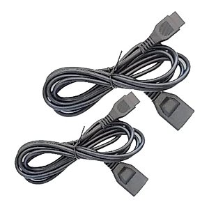 Old Arcade Retro Game Console Controller Extension Cable Compatible for Retro Game Systems, Sega Genesis, 6 Feet – 1.8m (Two Cables)