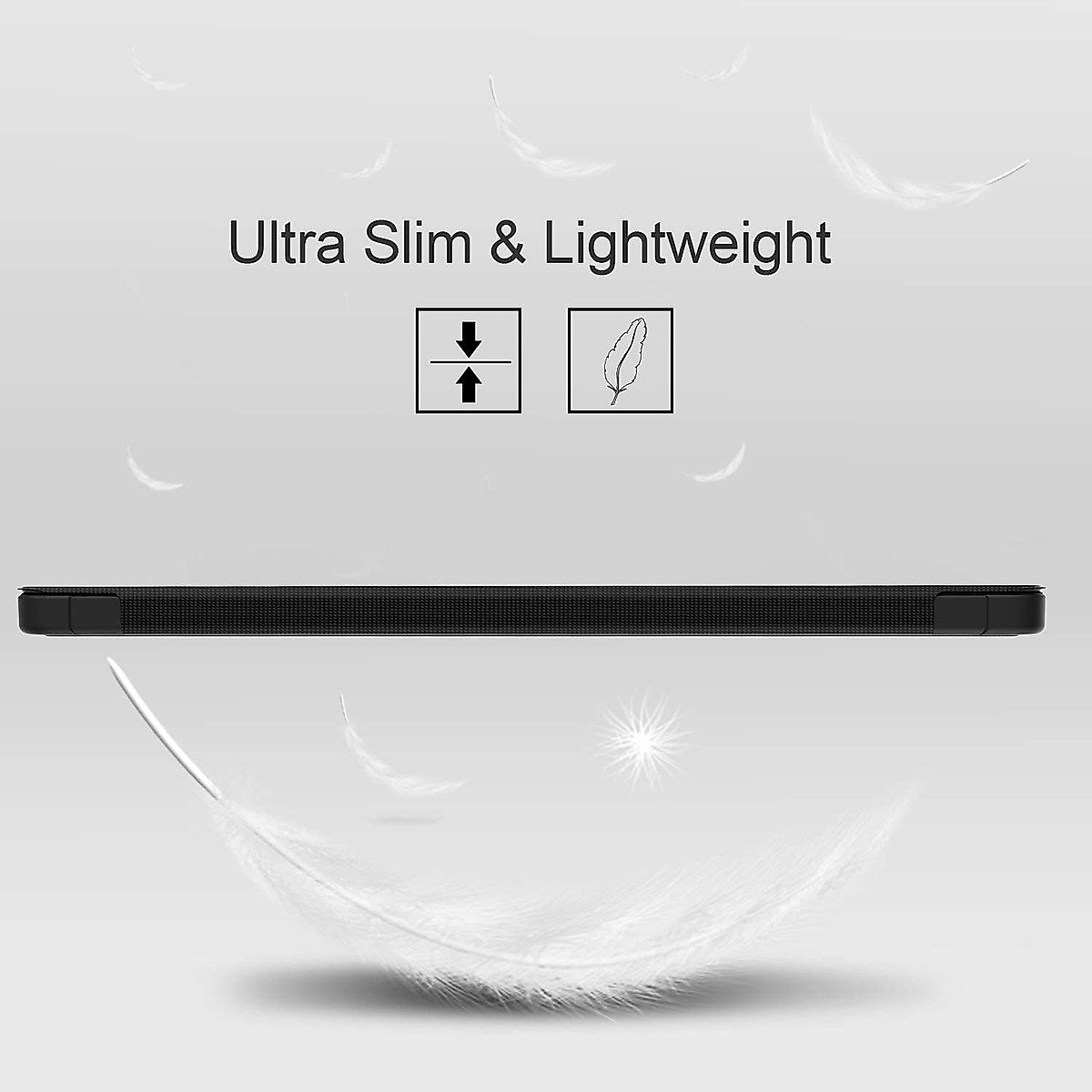 Soke Galaxy Tab S8+/S7 FE/S7 Plus Case with S Pen Holder [SM-X800/X806/T730/T736B/T970/T975] - Shockproof Stand Folio Case for Samsung Tab S8+ 2022/S7 FE 2021/S7 Plus 2020 12.4" Tablet,Black