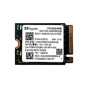 SKHynix BC511 512GB NVMe PCIe M.2 30mm Solid State Drive - HFM512GDGTNI | HFM512GDGTNI-82A0A - OEM Packaging