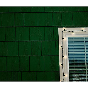 Command Indoor Outdoor Vinyl Light Clips with 46 Clips 50 Strips Hangs 80 ft