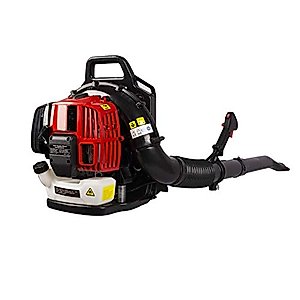 Goujxcy Backpack Gas Leaf Blower, 52CC 2-Cycle Engine Blower, High Power and Low Fuel Consumption Leaf Blower for Lawn Garden Blowing Leaves Snow Debris and Dust