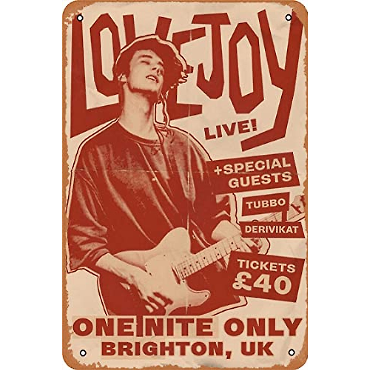 Yzixulet 90s Lovejoy Concert Poster - Retro Metal Vintage Sign for Walls