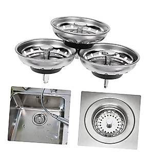 Gadpiparty Tub Plug 3pcs Bathtub Sink Plug Kitchen Sink Plug Stopper Drain Strainer for Kitchen Bathtub Plug Bathroom Plug Strainer Sink Plug Stopper Sink Plug American Style United States