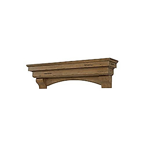 Pearl Mantels 497-60-10 Celeste Mantel Shelf, 60-Inch, Dune Finish