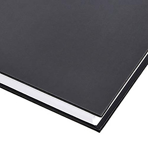 Amazon Basics Professional Journal, 10.5X7.5 inches, Black, 2-Pack
