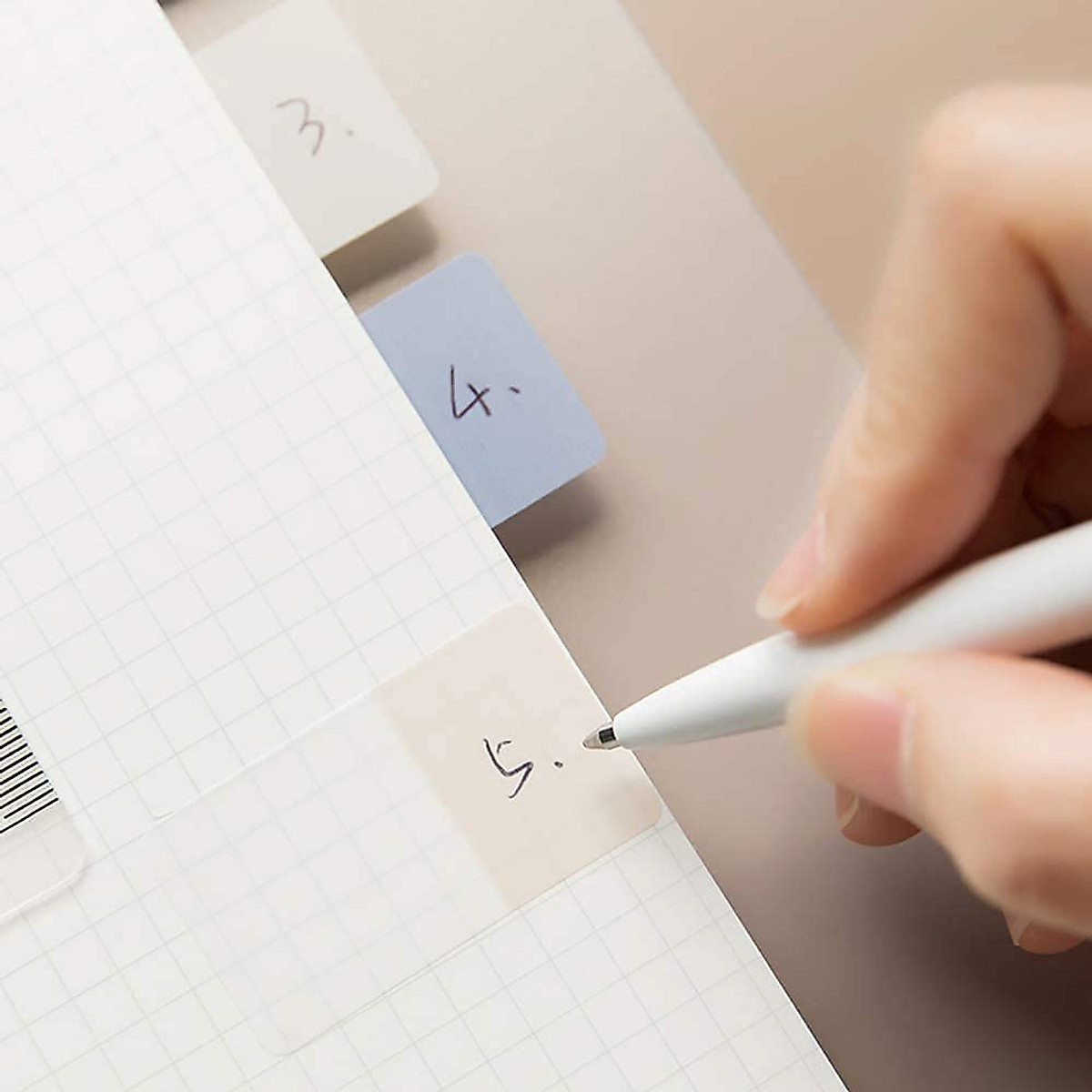 AIYUENCICI Morandi Index Tabs 4-Pack for Organized Notes and Files
