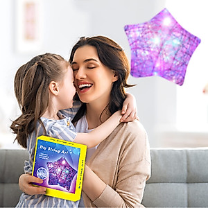 luvinkiddoll 3D String Art Crafts for Kids DIY LED Star Lantern Arts and Crafts for Kids Ages 8-12 Gifts for Girls and Boys 8, 9, 10, 11, 12 Year Old