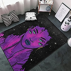 YUXIXI Non-Slip Area Rugs Home Decor Ghost Girl from Outer Space Floor Mat Living Room Bedroom Carpets Doormats 60 X 39 Inches