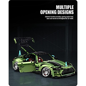 Nifeliz GT Race Car Building Set and Engineering Toy, Adult Collectible Technology car Building Kit, 1:10 Scale Super Car Model for Adults Men Teens Compatible with Lego (2878 PCS)