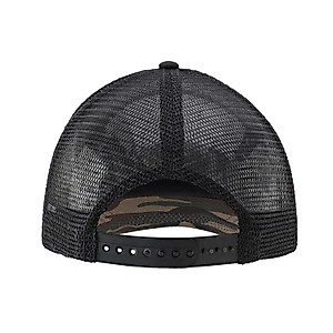 Home Prefer Men's Vintage Mesh Trucker Hat Outdoor Sport Summer Baseball Cap (Black New)