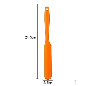 3 Pcs Non-stick Wax Spatulas Reusable Silicone Spatula Waxing Applicator Hair Removal Sticks Applicator Spatula Large Area Scraper Hard Wax Sticks for Home Salon Body Use(Green/Blue/Orange)