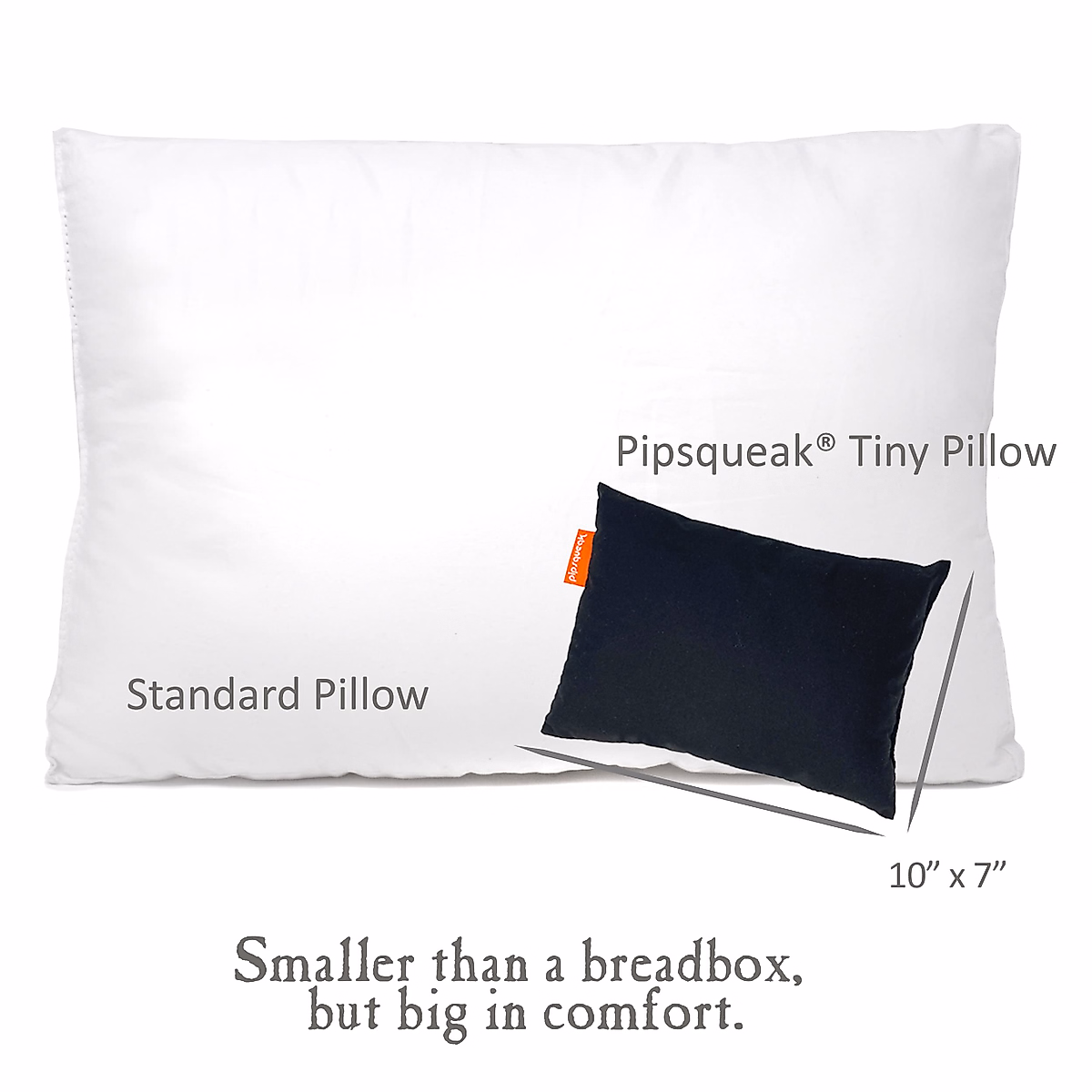 Urban Infant Pipsqueak Small Pillow - Mini 11 x 7 in - Tiny Pillow for Travel, Dogs, Toddlers, Kids, Lumbar, Knees and Neck - Ages 2 Yrs and Up