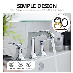 DOITOOL Faucet Fixing Bracket 1 Set Faucet Mounting Nut and Washer Faucet Lock Nut Faucet Mounting Kit Stainless Steel Kitchen Faucet Fastener Accessories for Kitchen Tap Sink Replacement Repair