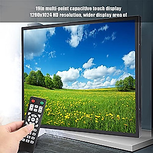 Garsentx 19 Inch Touch Screen Monitor,TFT 1280x1024 Portable Monitor with HDMI VGA AV BNC USB,Full 16:9 Gaming Screen Display Ultra Thin HDR Industrial Monitor (US)