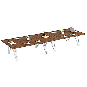 Tribesigns 6FT Conference Table, 70 in Meeting Table, Long Seminar Table for Meeting Room, Rectangular Modular Conference Room Table, Large Computer Table for Office, Boardroom.