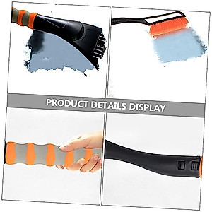 Yardwe 2PCS Snow Shovel Windshield Scraper Snow Broom for car Snow Remover Cleaning car Snow Mover car Snow Removal Brush Glass Cleaner Tool multitools Snow plow 2in1 Window Plastic