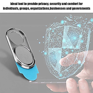 ♂Valentine's Day Present♂Leftwei Easy to Install Webcam Protect Sticker, Camera Protect Sticker, for Phone Smartphone Len(Silver)