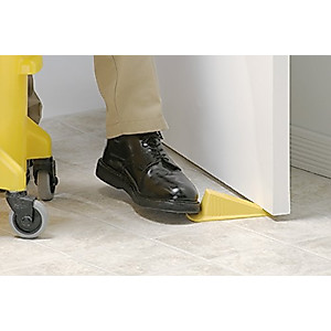 Shepherd Hardware Available 3763 Heavy Duty Jumbo Rubber Door Wedge, Yellow, 3-1/2"