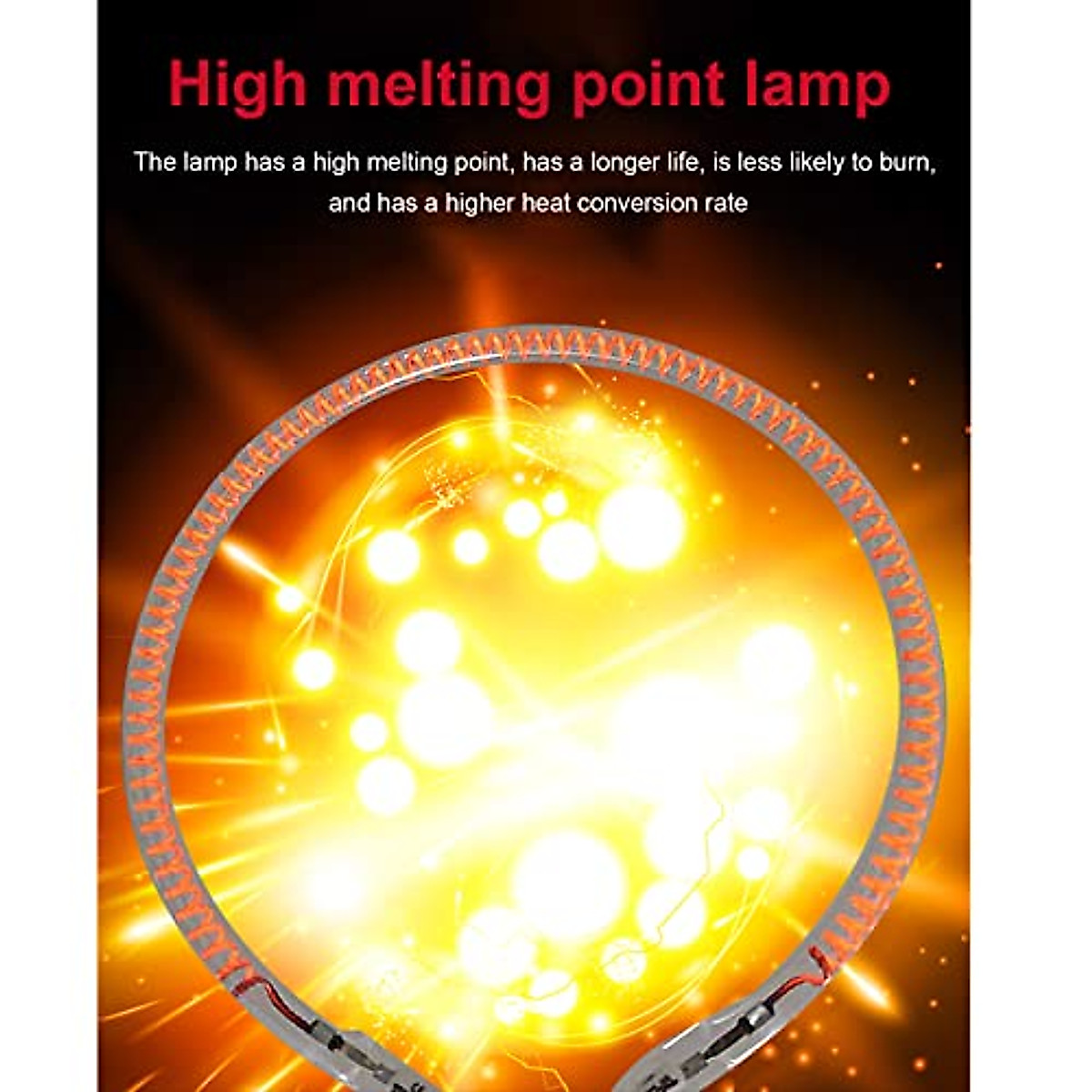 Outdoor Patio Heater,3 Heating Mode Space Heater Infrared Fast Heating Electric Heater with Tip Over Protection,Waterproof Freestanding Heater for Garden Garage Balcony Backyard-3000w 58.5x160-210cm(2