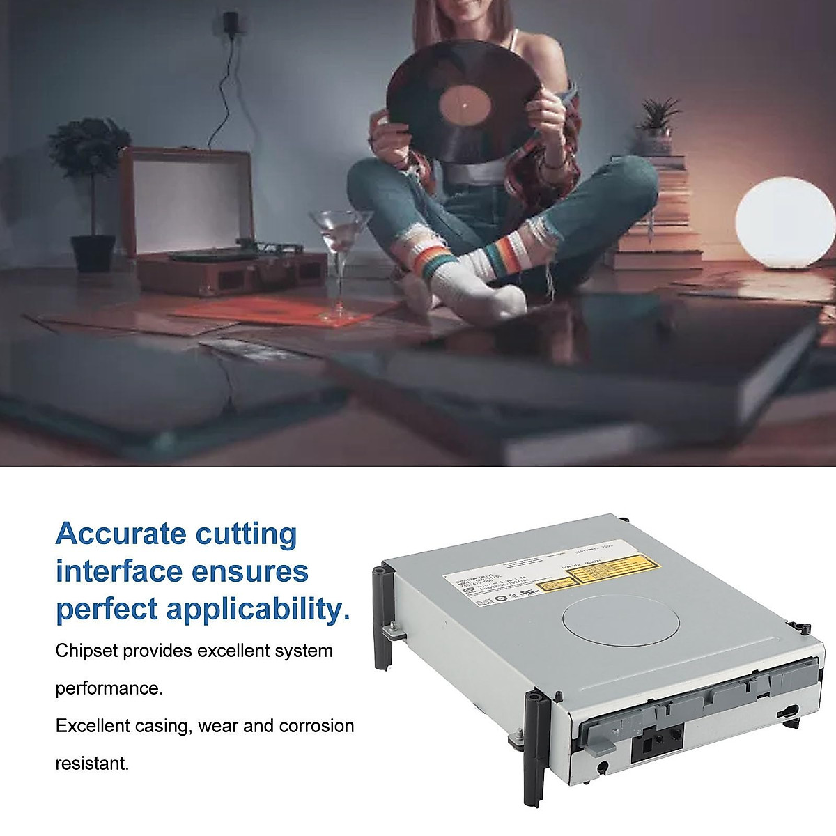 Odorkle Optical Disk Drive Game Console Disk Driver Data Reading Equipment for Xbox 360 Game Console 5V 12V