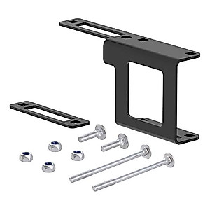 CURT 58002 Easy-Mount Vehicle Trailer Wiring Connector Mounting Bracket for 1-1/4-Inch Receiver, 4 or 5-Way Flat