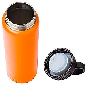 Silver Buffalo Double Walled Vacuum Insulated Stainless Steel Water Bottle, 20 Ounces, Orange