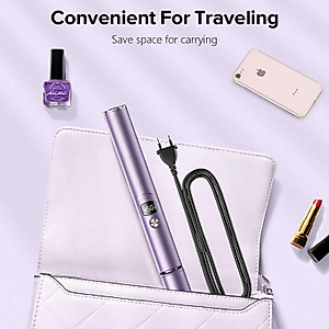 VillaCool Hair Straightener, Flat Iron Hair Straightener, Professional Hair Straightener and Curler 2 in 1, Flat Iron Curling Iron in One, Curling Straightening Iron Combo, Round Flat IronSalon