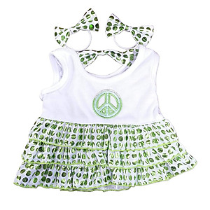 Peace Out Sundress Most 14" - 18" Build-a-Bear and Make Your Own Stuffed Animals