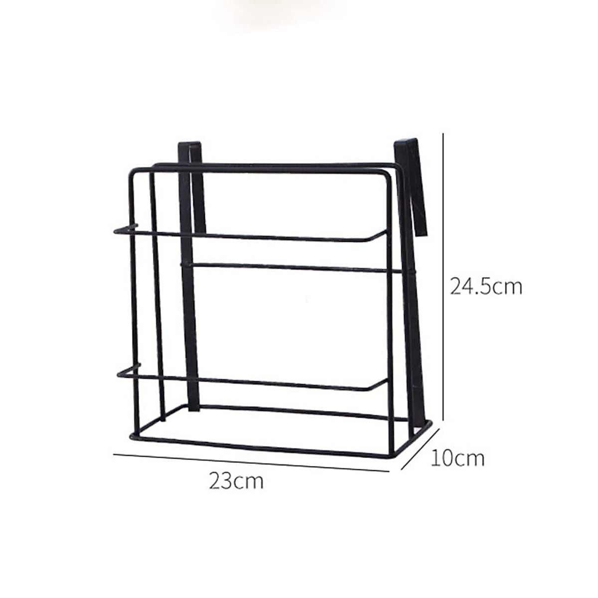 Cabilock Wall Mounted Towel Holder Metal Shelf Brackets Towel Rack with Shelf Chopping Board Holder Kitchen Pot Lid Organizer Cord Holders Kitchen Storage Shelves Iron Holding Rack Cupboard