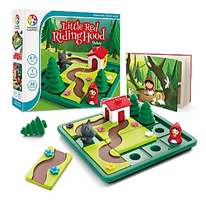 SmartGames Little Red Riding Hood Deluxe Skill-Building Board Game with Picture Book for Ages 4+