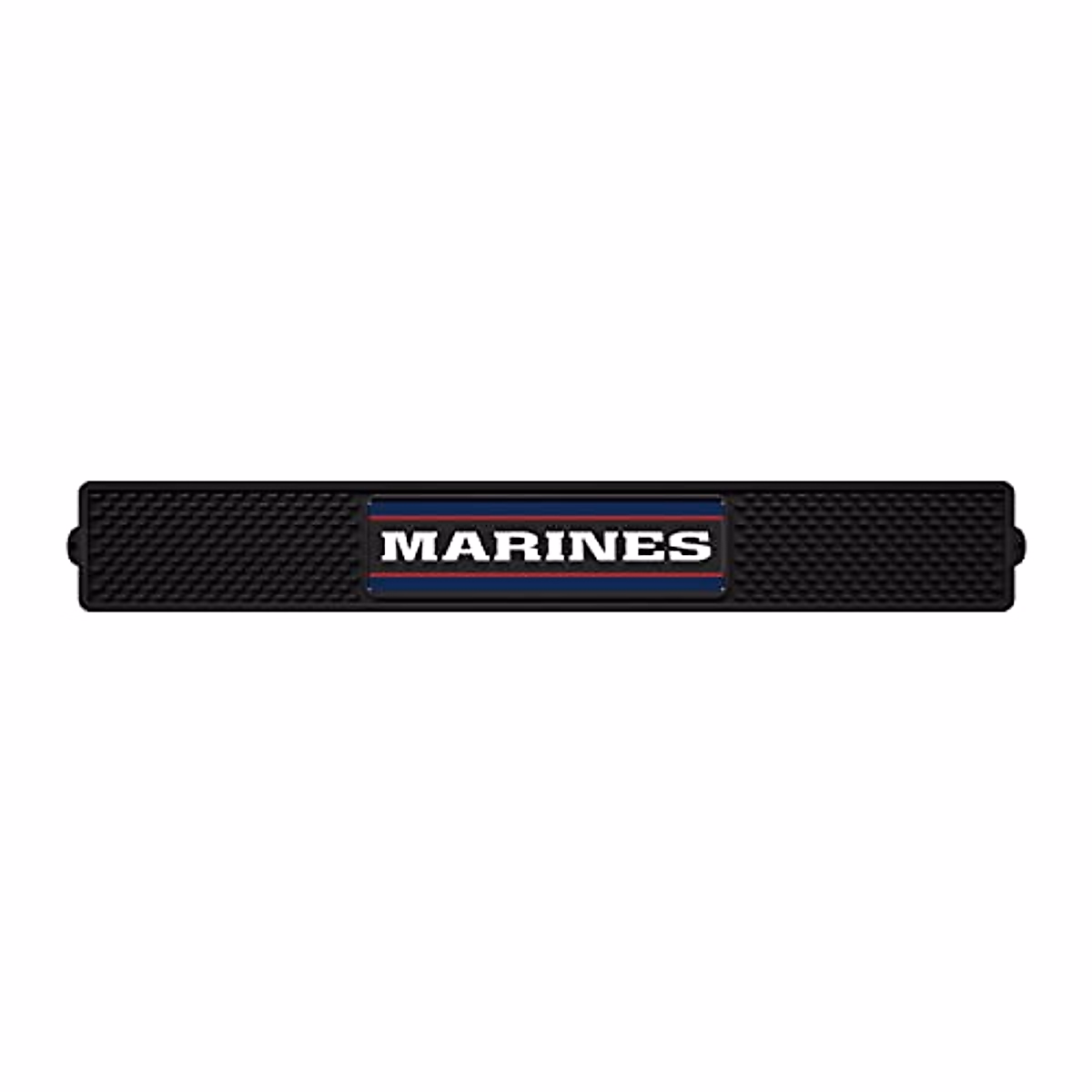 FANMATS 15716 U.S. Marines Drink Bar Mat - 3.25in. x 24in. - Durable Dish Drying Mat, Easy Clean, Counter Mat