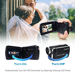 Video Camera Camcorder for Kids Vlogging Camera Full HD 1080P 30FPS 24.0MP Digital Camera Video Recorder 2.8 Inch Screen Camcorder for Kids Teens Beginners Birthday Gifts
