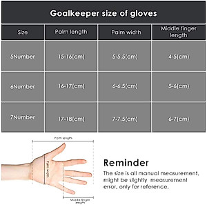 Haploon Youth Goalie Goalkeeper Gloves Kids Professional Goalkeeper Gloves,Soccer Football Training Goalkeeper Secure Gloves with Finger Protector-Carry Tote Included (Orange, 5#)