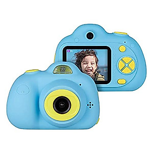 GIENEX Kids Camera for Boys Gifts, 12.0MP Selfie Video Digital Camera with Flash for Children, Shockproof Mini Learning Toy Cameras for Boy Girl Birthday Travel Gifts
