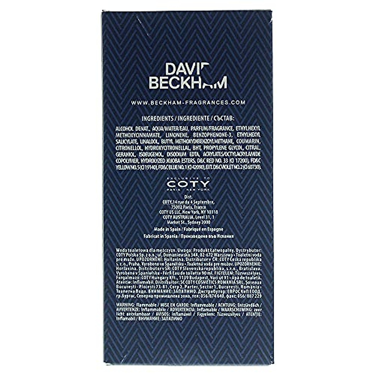 David Beckham Classic Blue Men's Eau de Toilette Spray, 3 Ounce