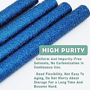 20pcs 11mmx100mm Glitter Blue Glue Sticks for Glue Gun,Hot Glue Gun Refill Sticks for Handmade Craft DIY Project